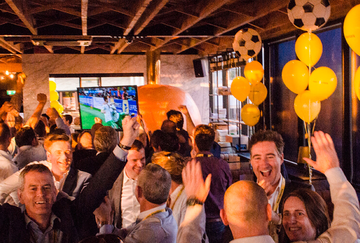 We Ate.We Drank.We won the football